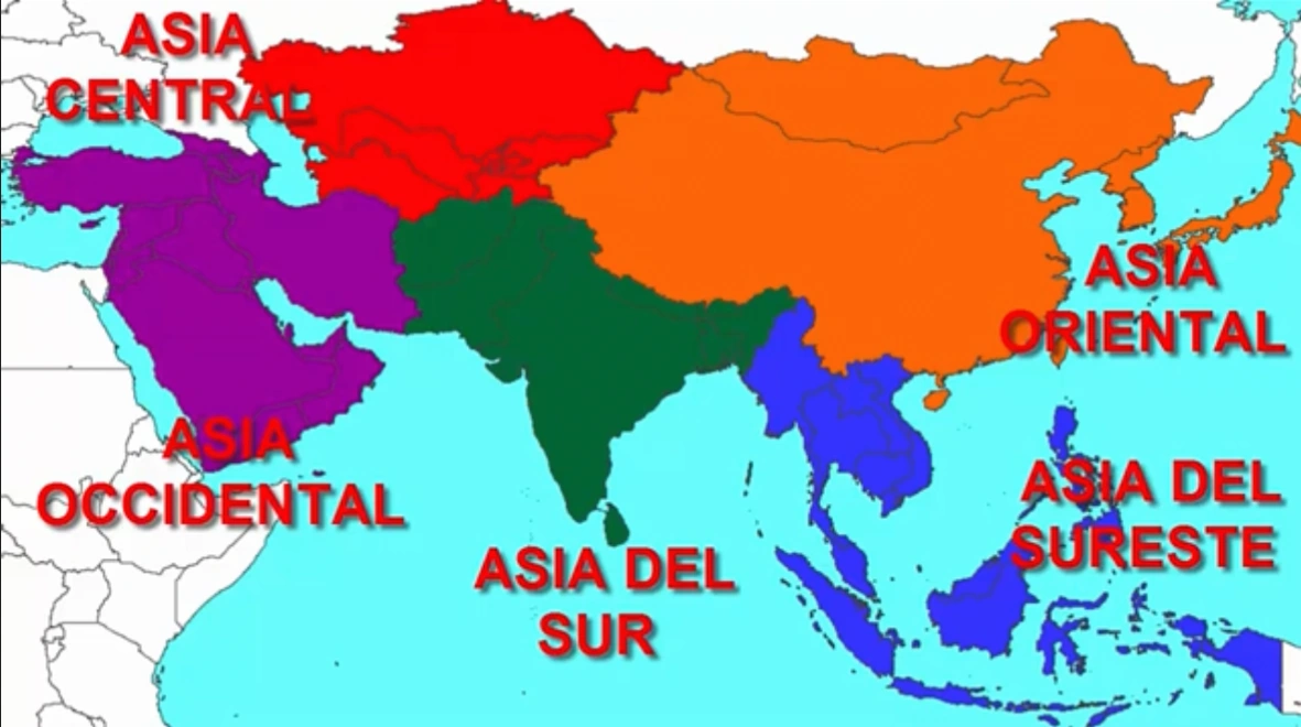 Mapas De Países De Asia