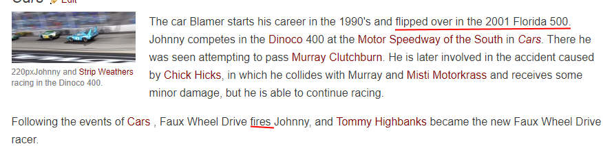 User blog:CrabbeFan/Fanon in wikia II | Pixar Cars Wiki | Fandom