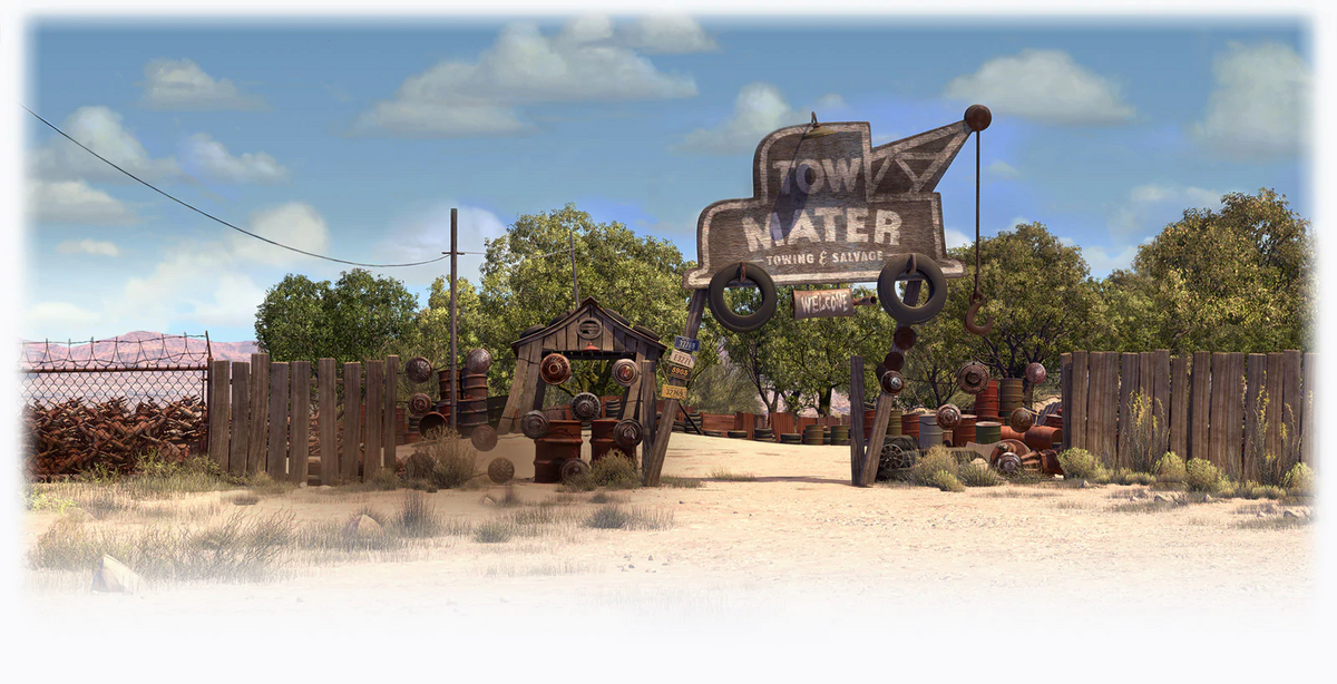 Tow Mater Towing & Salvage | Pixar Cars Wiki | Fandom