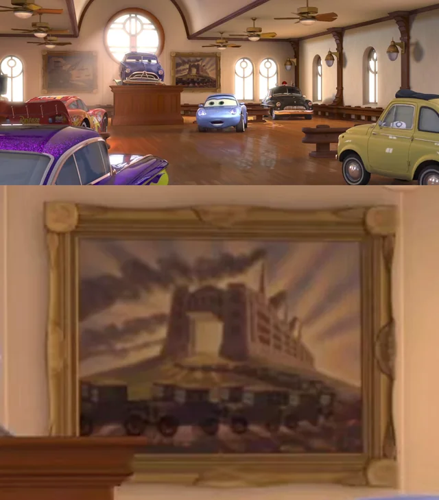The Great Manufacturer's Hall | Pixar Cars Wiki | Fandom