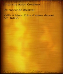 Sire Aaron Crêteleux (objet) | WikiWoW | Fandom