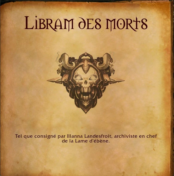 Libram des morts | WikiWoW | Fandom