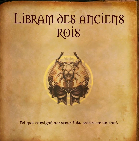 Libram des anciens rois | WikiWoW | Fandom