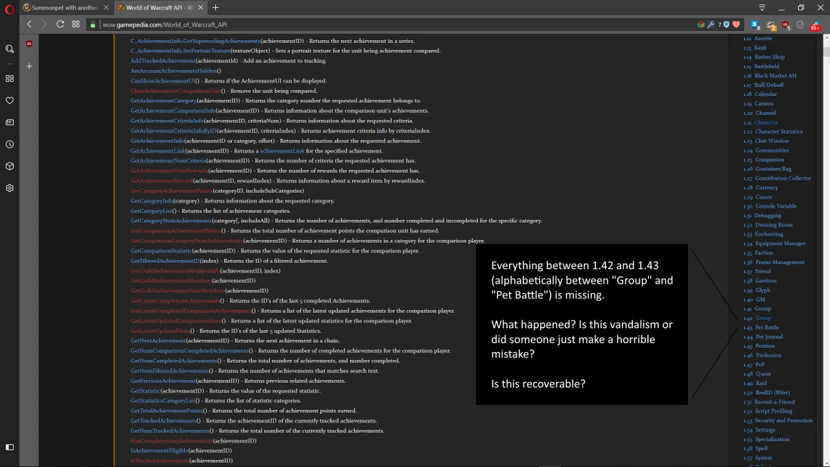 Talk:World of Warcraft API - Wowpedia - Your wiki guide to the World of ...