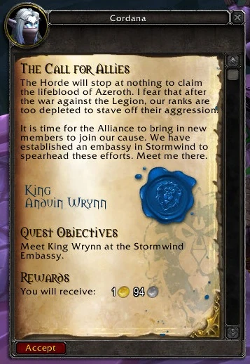 The Call for Allies - Wowpedia - Your wiki guide to the World of Warcraft