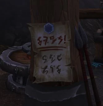 Hand-Written Sign - Wowpedia - Your wiki guide to the World of Warcraft