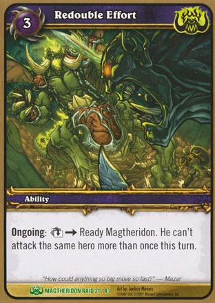 Redouble Effort - Wowpedia - Your wiki guide to the World of Warcraft