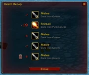 Death Recap - Wowpedia - Your wiki guide to the World of Warcraft