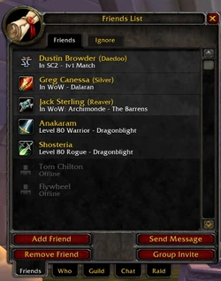 how to make friends in wow classic