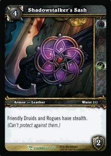 Shadowstalker's Sash (March of the Legion) - Wowpedia - Your wiki guide to the World of Warcraft