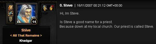 Server:Khadgar Europe/Steve - Wowpedia - Your wiki guide to the World ...