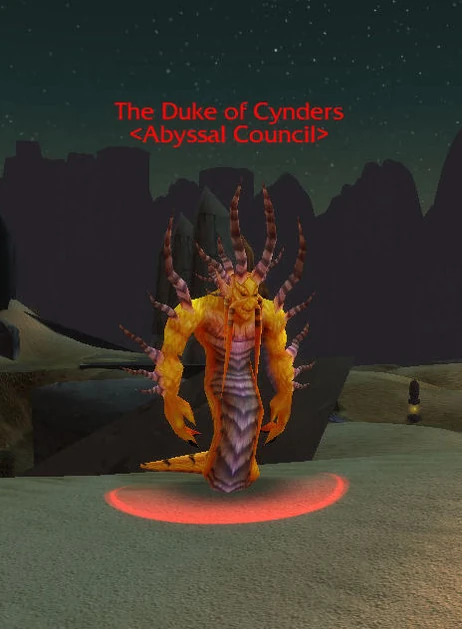 The Duke of Cynders - Wowpedia - Your wiki guide to the World of Warcraft