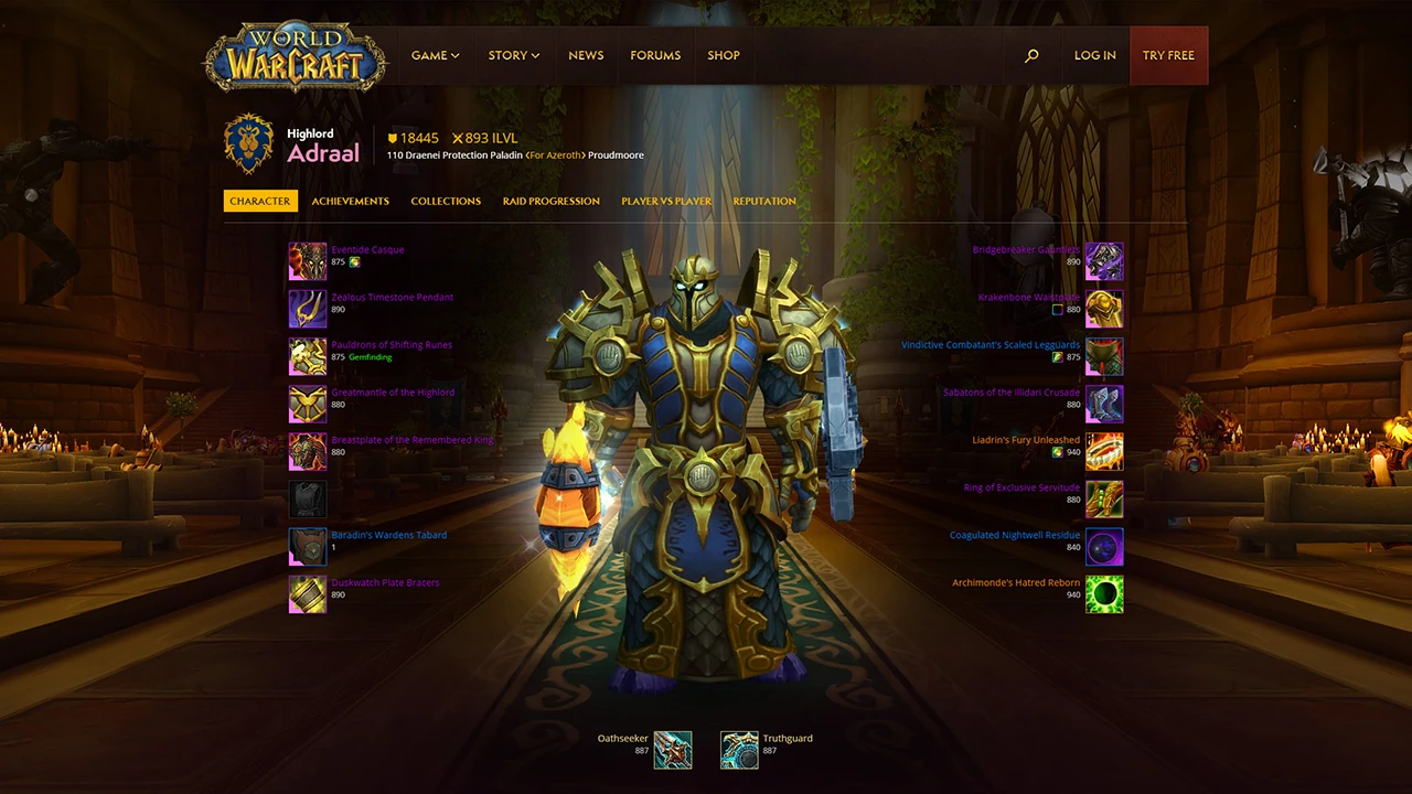 Game Character Profiles