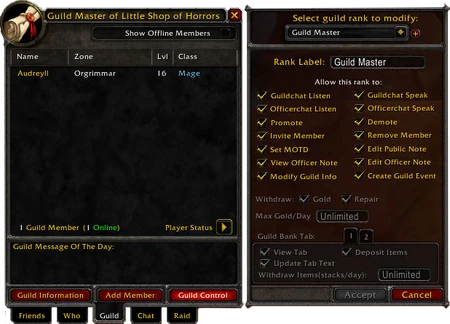 Guild list (interface) | Vanilla WoW Wiki | Fandom