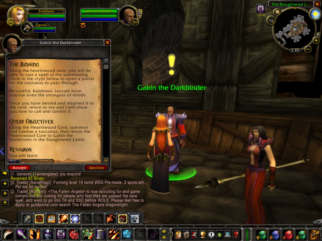 Questthe Binding Succubus Stormwind Wowwiki Fandom