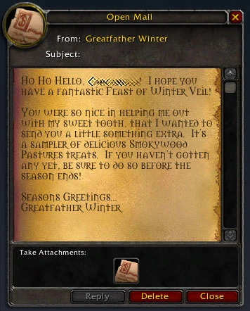 Quest:Treats for Greatfather Winter | WoWWiki | Fandom