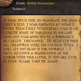 Words of the High Chief | WoWWiki | Fandom