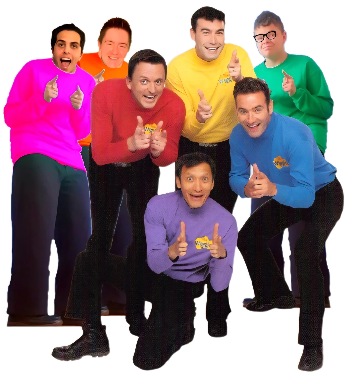 The Wiggles (Green Wiggle, Orange Wiggle and Pink Wiggle) | Wigglepedia ...