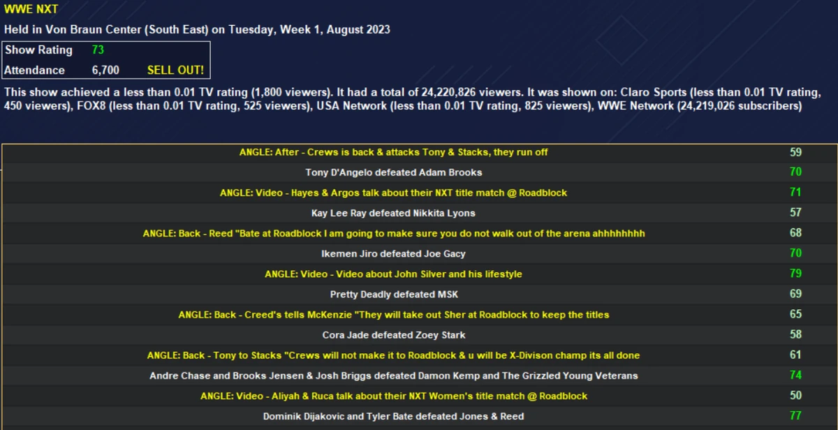 NXT E152 | Wrestlingworld Wiki | Fandom