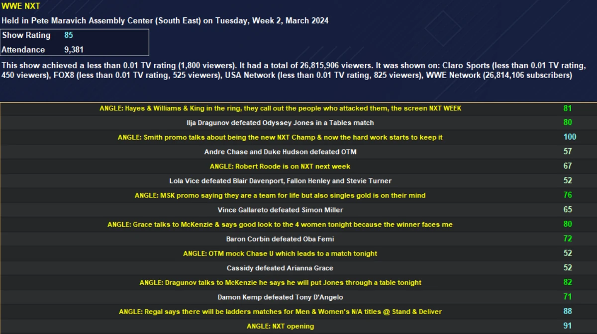 NXT E181 | Wrestlingworld Wiki | Fandom