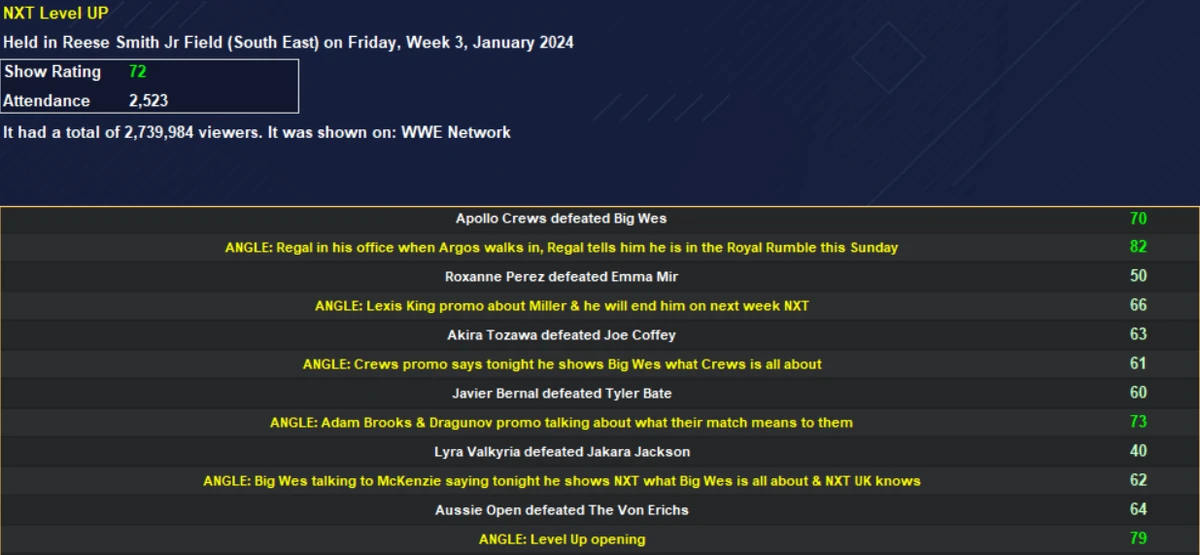 NXT Level Up E43 | Wrestlingworld Wiki | Fandom