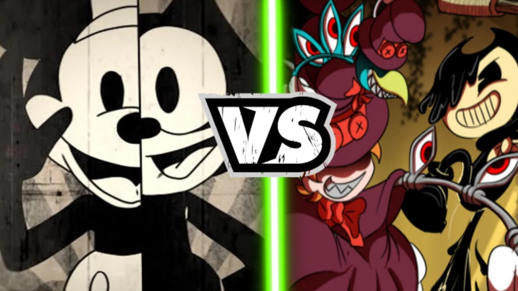 Mickey and Felix vs Peacock and Bendy | Write Epic Battles Wiki | Fandom