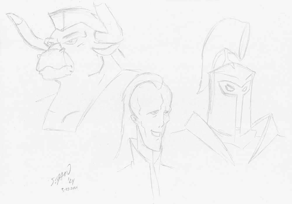 New Olympians sketches | W. Scott Pattullo Wiki | Fandom