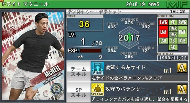 McNeil | World Soccer Collection S Badge Wiki | Fandom