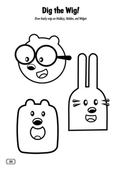 coloring pages of wow wow wubbzy
