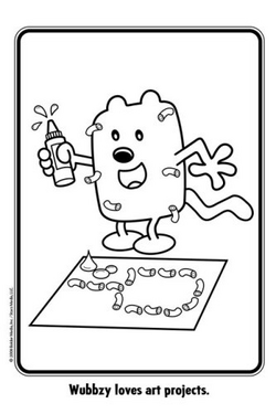 printable wubbzy coloring pages