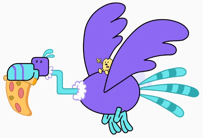 Pájaro Bobo come pizza | Wubbzypedia | Fandom