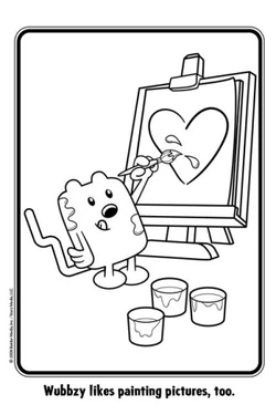 coloring pages of wow wow wubbzy