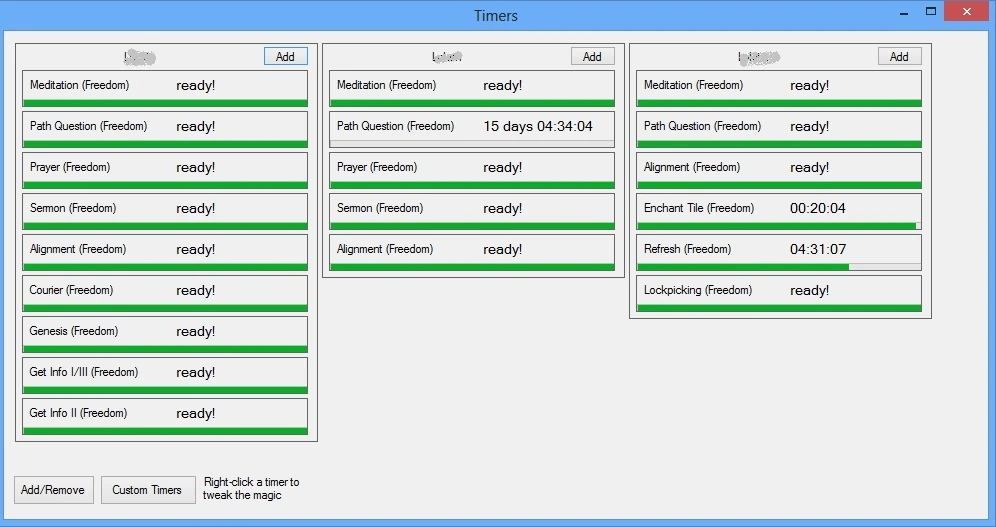 Custom Timers | Wurm Assistant Wiki | Fandom