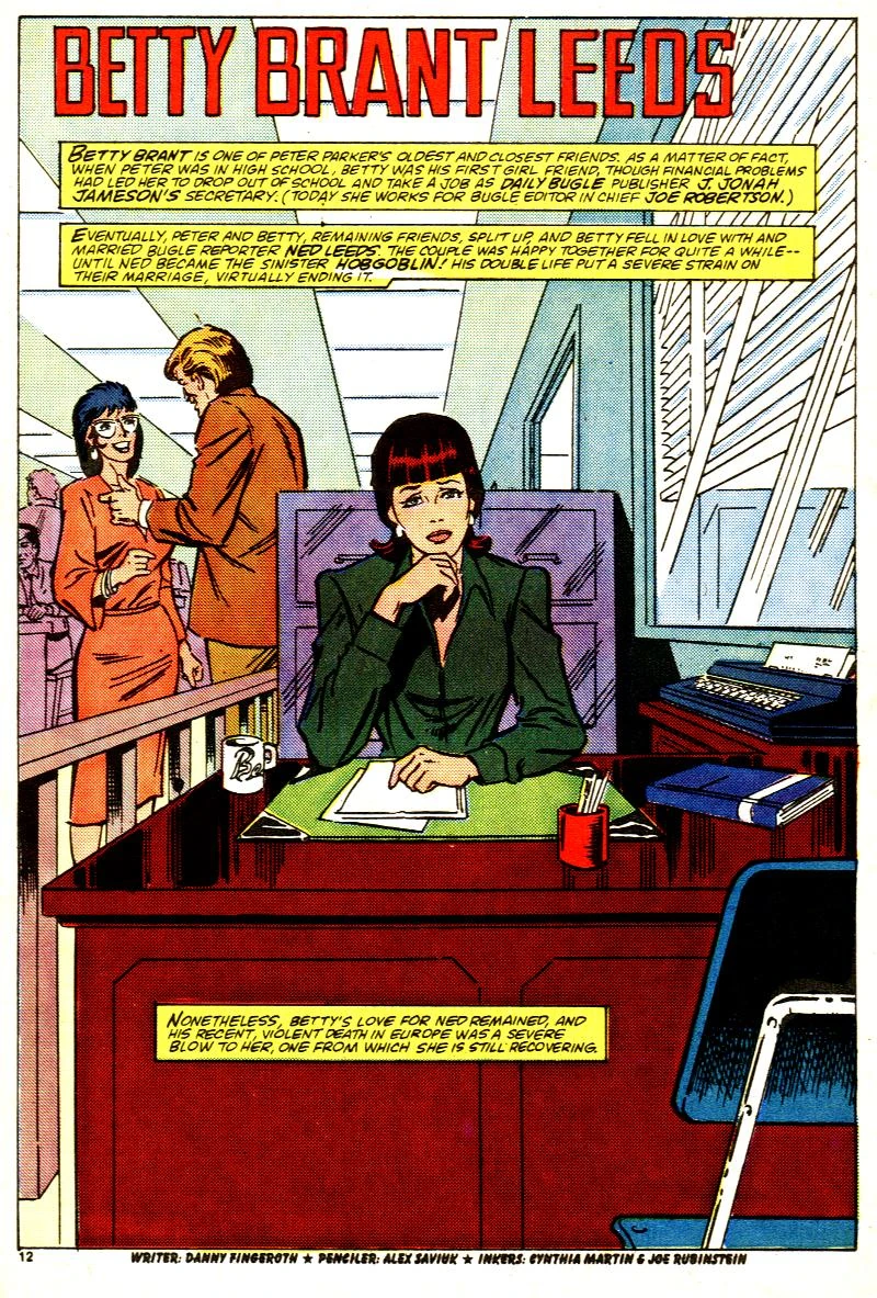 Betty Brant (Comics)/Gallery | Who’s Who In Comic Book Movies Wikia ...