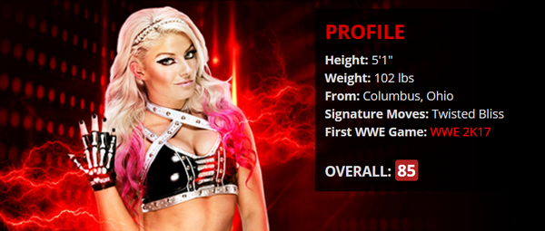 Alexa Bliss Wwe 2k Universe Mode Wiki Fandom