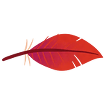 Red Feather Clipart