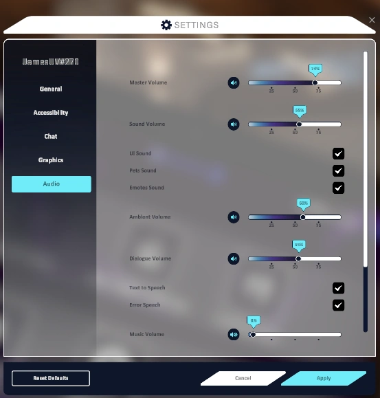 Game Settings | Xaeon Wiki | Fandom