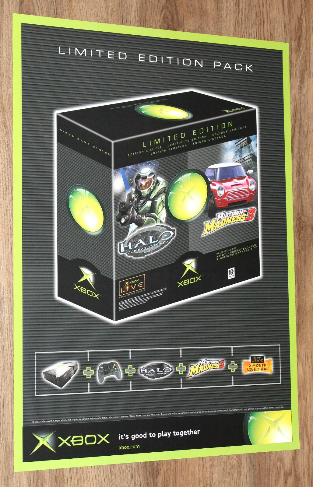 Xbox Limited Edition Pack Poster | Xbox Wiki | Fandom