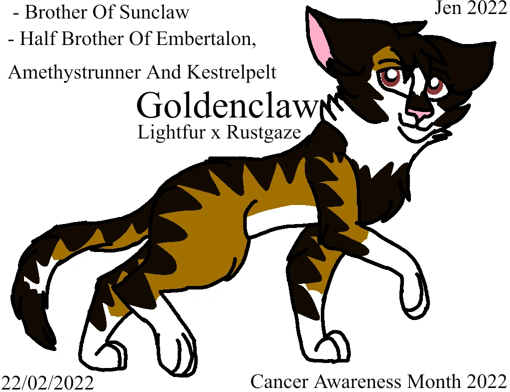 Goldenclaw | Xcxcharli72's OC'S Wiki | Fandom