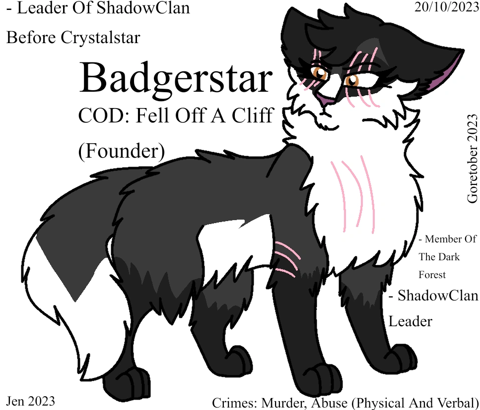 Badgerstar | Xcxcharli72's OC'S Wiki | Fandom