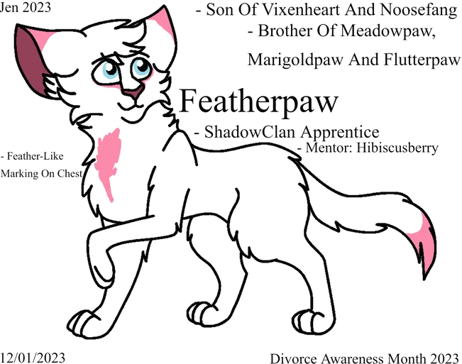 Featherpaw | Xcxcharli72's OC'S Wiki | Fandom