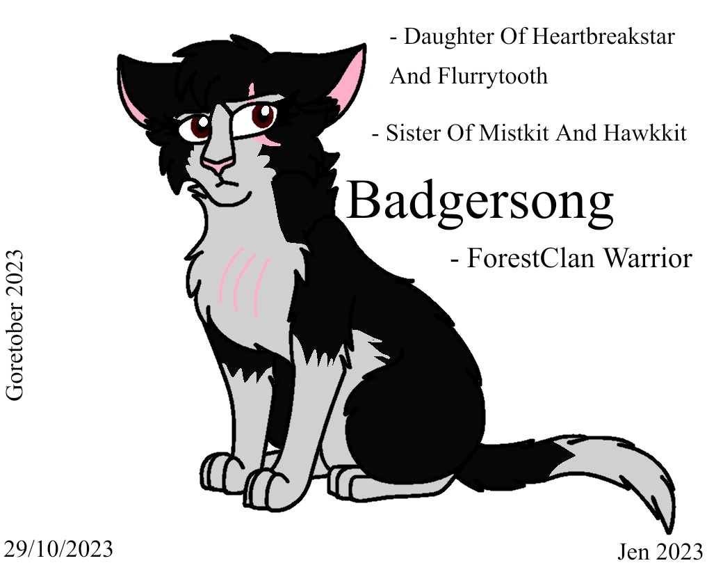 Badgersong | Xcxcharli72's OC'S Wiki | Fandom
