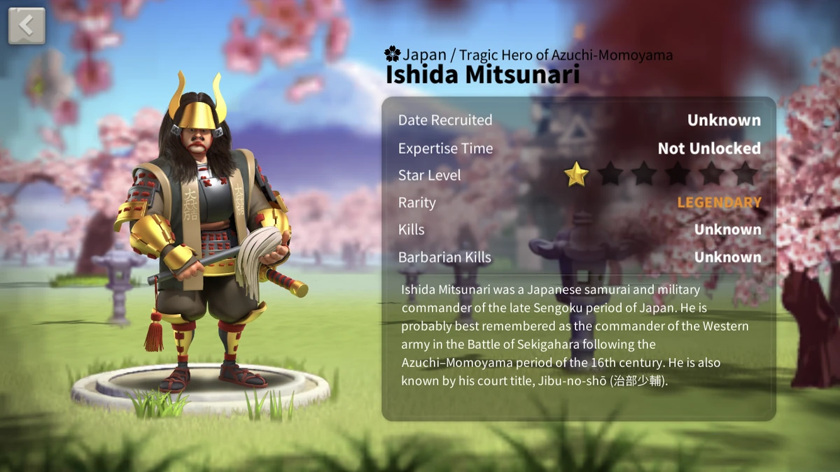Ishida Mitsunari | Animated Character Database | Fandom