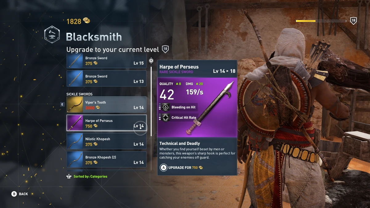 Harpe of Perseus (Origins) | Animated Character Database | Fandom