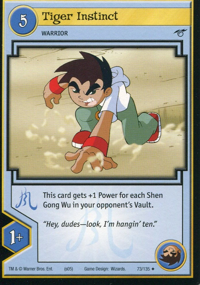 TCG:Tiger Instinct | Xiaolinpedia | Fandom