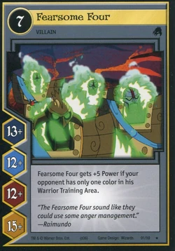 TCG:Fearsome Four | Xiaolinpedia | Fandom
