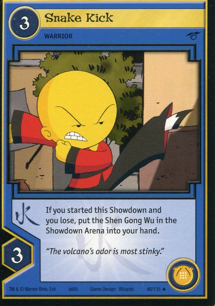 TCG:Snake Kick | Xiaolinpedia | Fandom