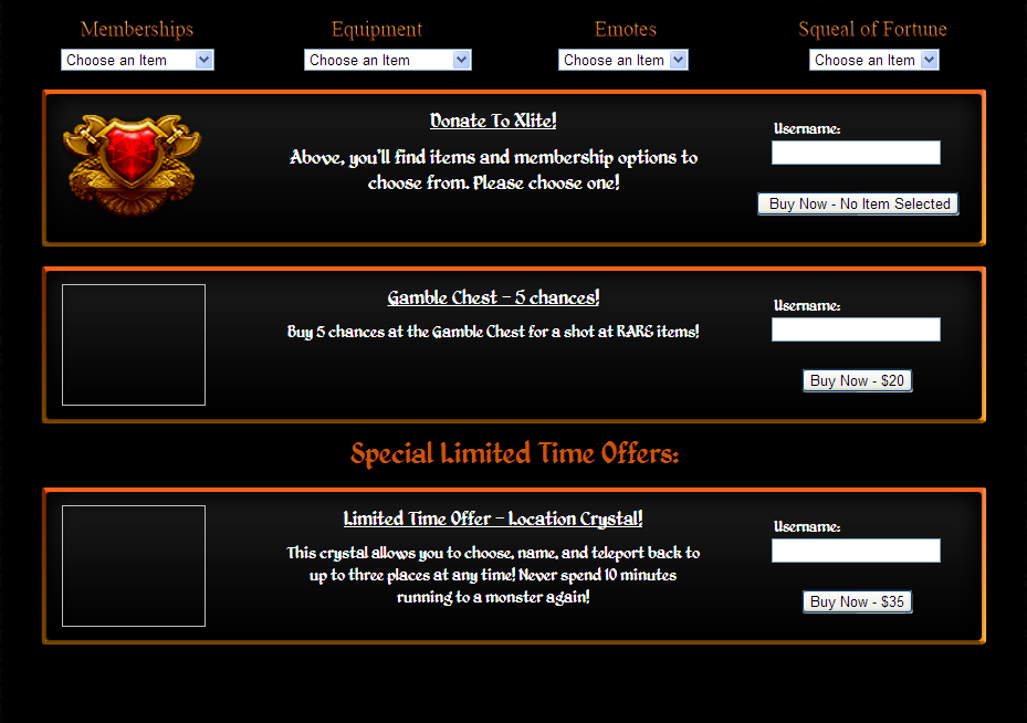 Xlite Donating Guide | Xlite Wiki | Fandom