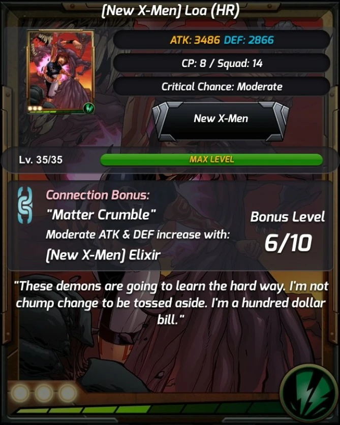 (New X-Men) Loa | X-Men: Battle Of The Atom Mobile Game Wiki | Fandom