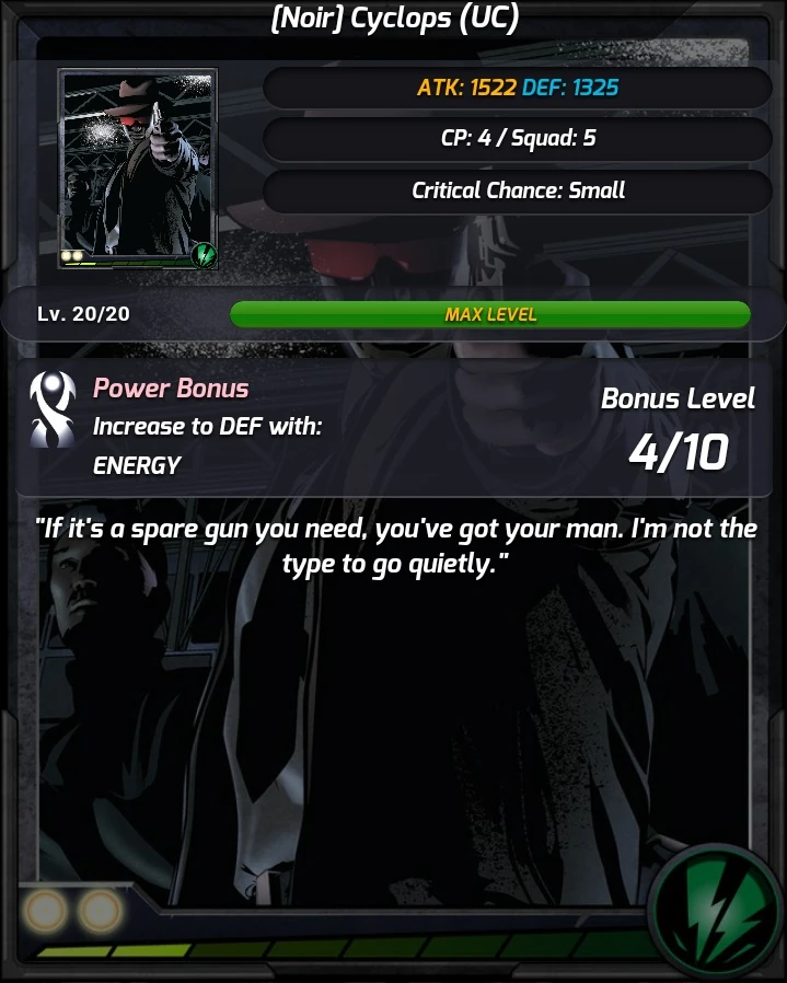 (Noir) Cyclops | X-Men: Battle Of The Atom Mobile Game Wiki | Fandom